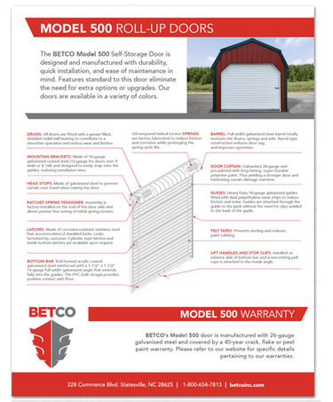 Roll-up Self Storage Doors by BETCO Inc.